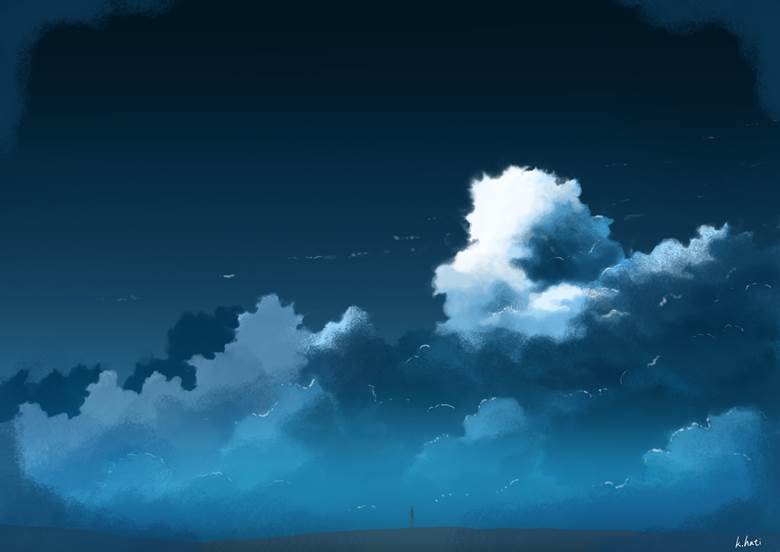 无题|K.Hati的云层插画图片 | BoBoPic
