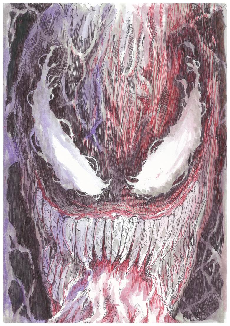 ヴェノム描いてみました1|NORI的毒液Venom同人插画图片 | BoBoPic