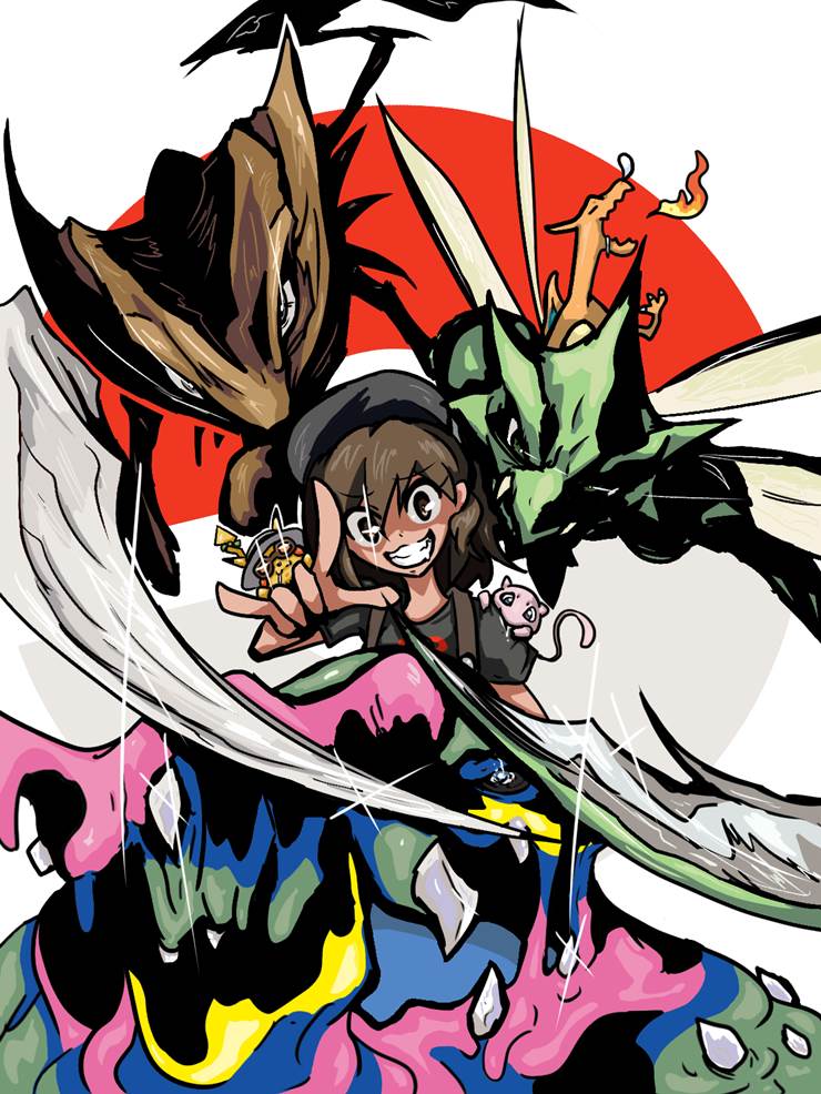 关都#0141甲壳宝可梦，镰刀盔(カブトプス)插画图片 | BoBoPic