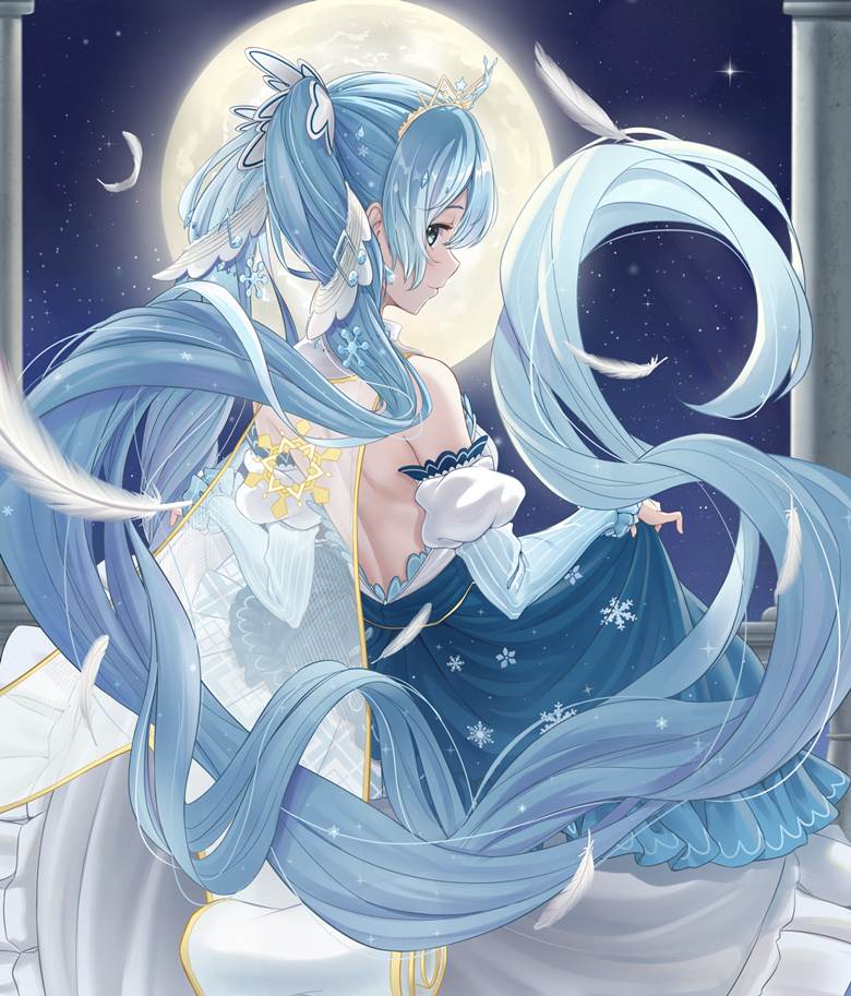 雪ミク2019|Bib的初音未来pixiv插画图片 | BoBoPic