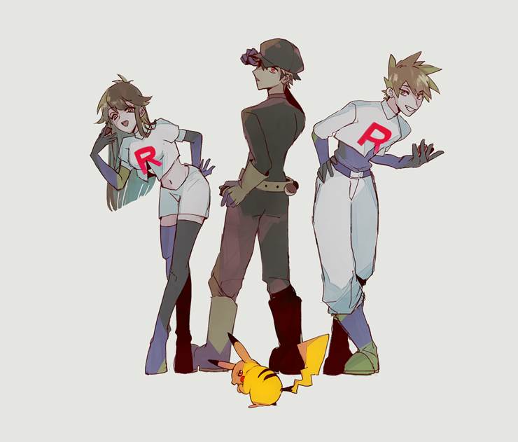 R团帕罗初代组|插画师mzk的青绿插画图片 | BoBoPic