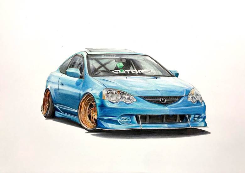 インテグラ|T.R的汽车插画图片 | BoBoPic