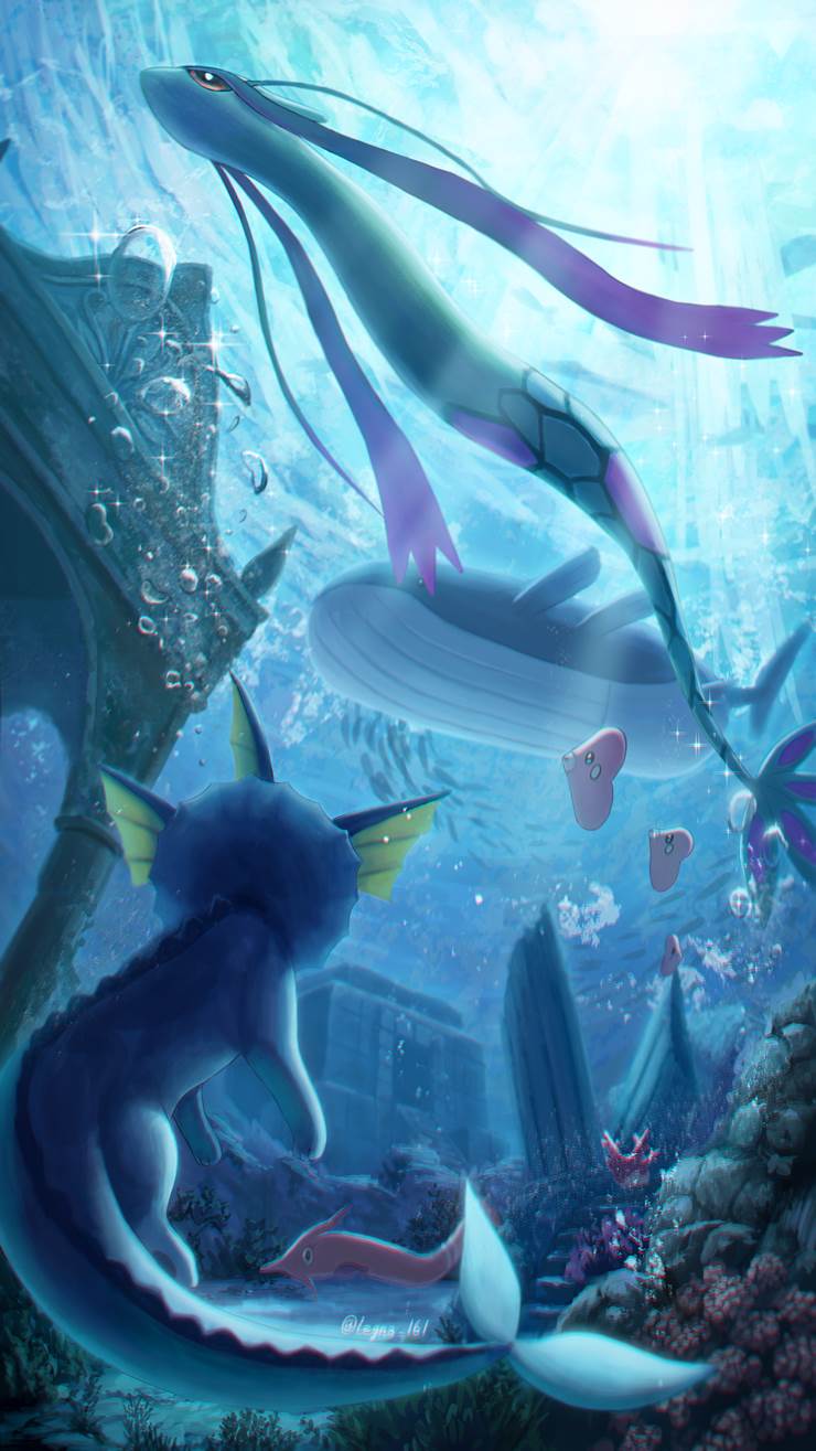 水中|插画师legna的吼鲸王插画图片 | BoBoPic