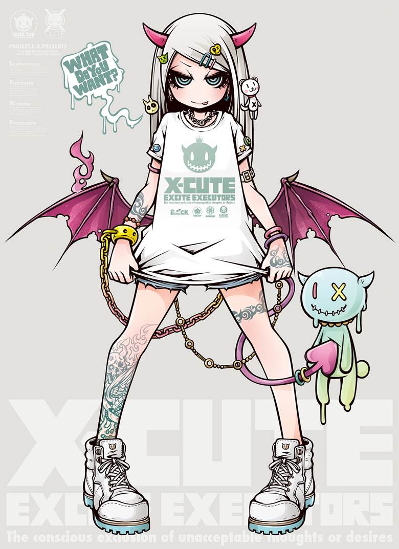 Tシャツちゃん|Project.C.K.的纹身人物插画图片 | BoBoPic