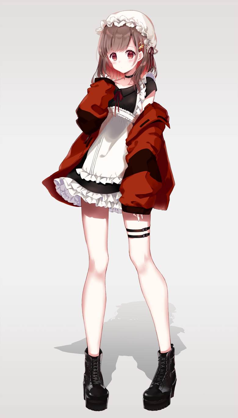 无题|きさらぎゆり的女仆少女插画图片 | BoBoPic