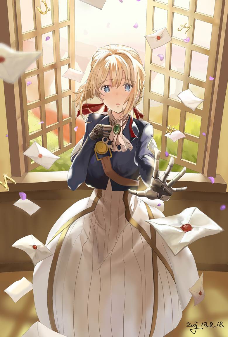 Violet|ZWJ的紫罗兰永恒花园插画图片 | BoBoPic