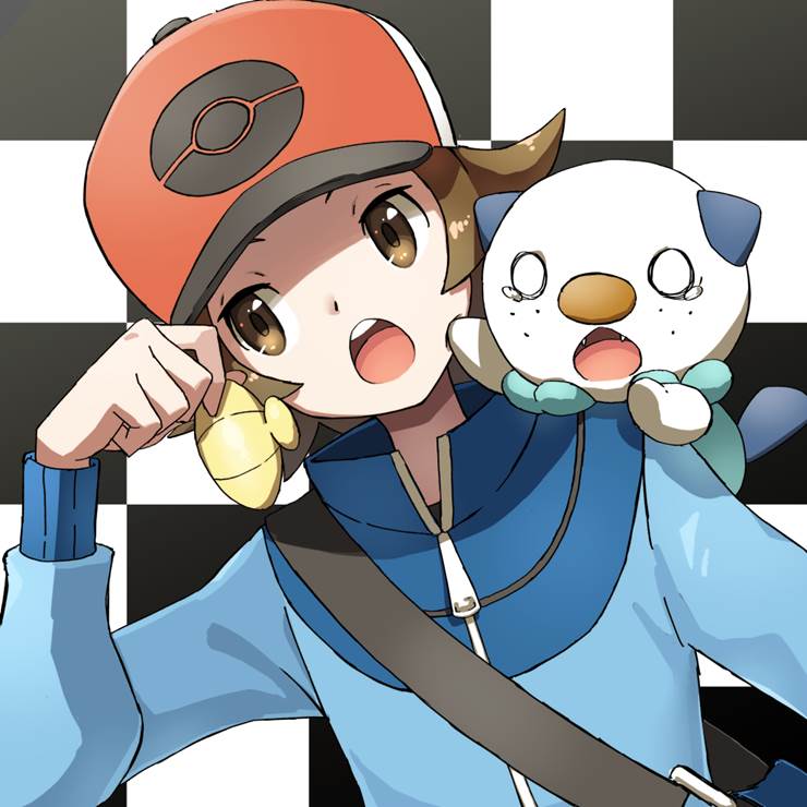 Bw 主人公♂ & mijumaru|插画师しまパンダ的水水獭插画图片 | BoBoPic