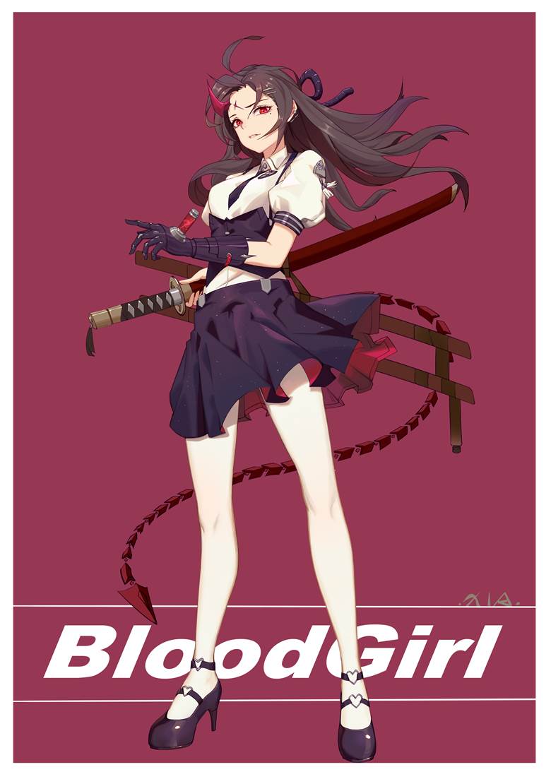 BLOOD GIRL NO.3|咒谜的pixiv少女插画图片 | BoBoPic