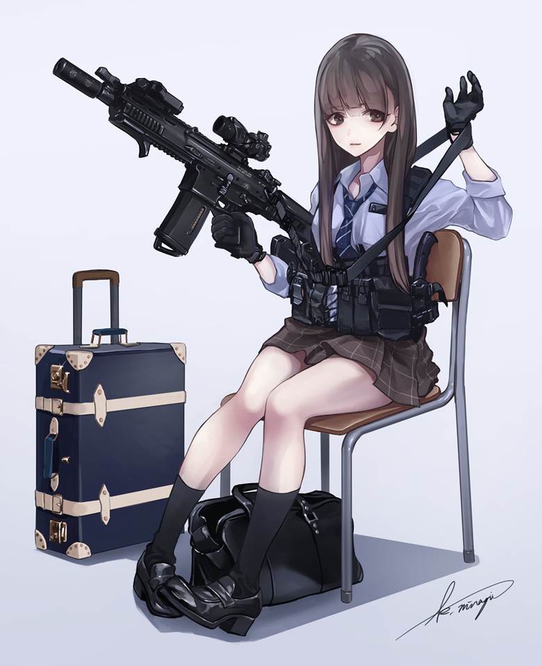 First Armed JK of the new era|海凪コウ【KOH】的pixiv女高中生插画图片 | BoBoPic