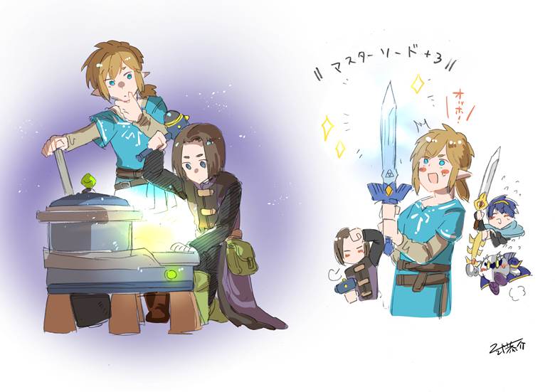 勇者と勇者|二式恭介的任天堂大乱斗插画图片 | BoBoPic