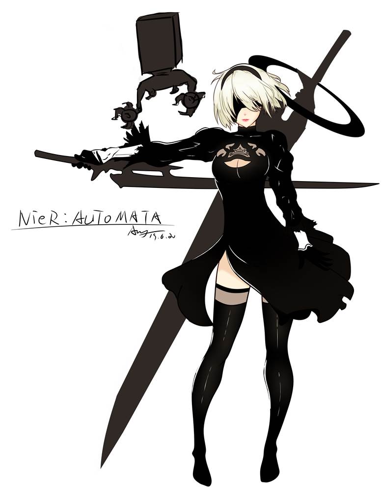 2B|插画师Acy的尤尔哈2号B型插画图片 | BoBoPic