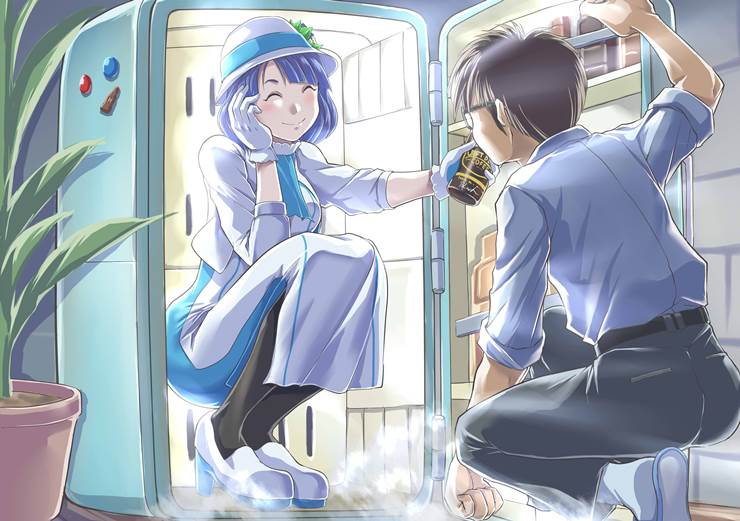 Life is tasty!|插画师肉ラスケイヂ的灿鸟NOMU插画图片 | BoBoPic