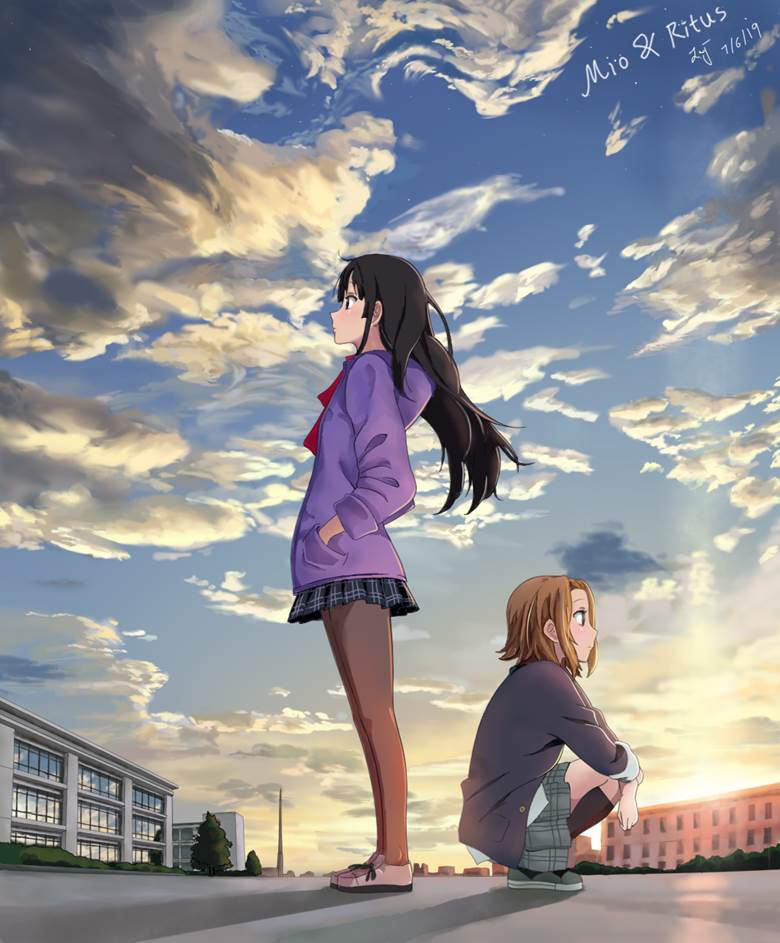 Mio&Ritsu|ZWJ的Pixiv风景插画图片 | BoBoPic