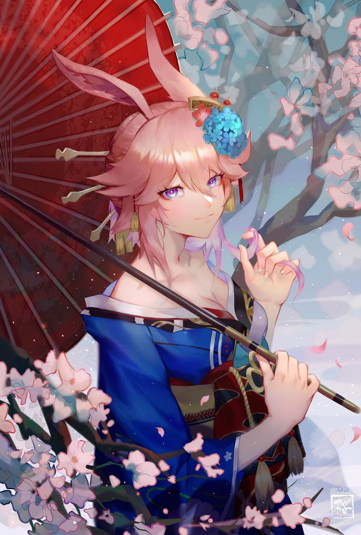 樱花盛开的时候|插画师DaylightAllure的崩坏学园插画图片 | BoBoPic