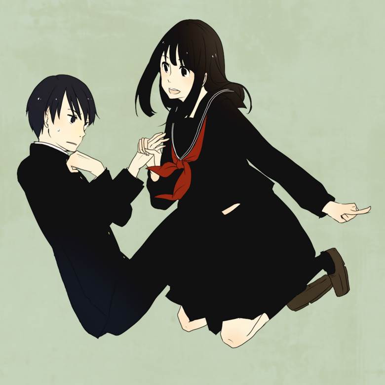 冰菓,千反田爱瑠,折木×千反田,oreki houtarou, - あんこ'illustration - PixivBox