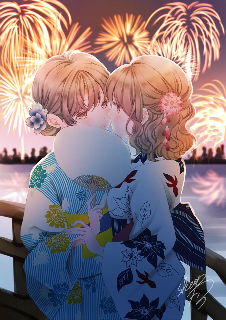 花火|sheepD的焰火风景插画图片 | BoBoPic