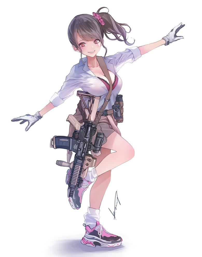 M4A1|海凪コウ【KOH】的女高中生插画图片 | BoBoPic