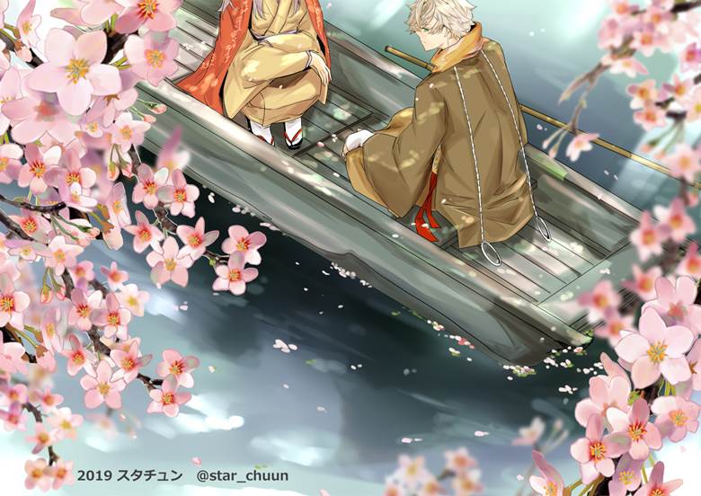 お花见|STCN的美男战国同人插画图片 | BoBoPic
