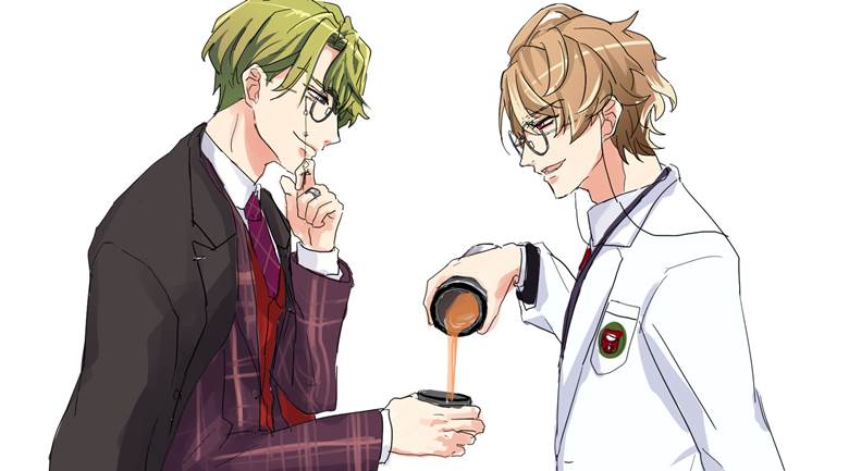 教授と教授|シュウ的A3!满开剧团插画图片 | BoBoPic