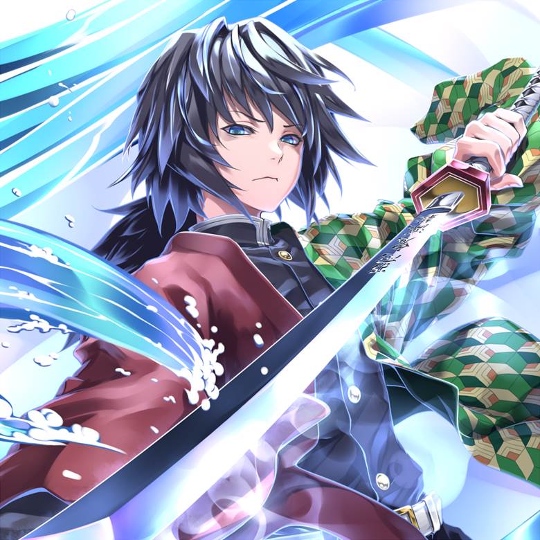 冨冈义勇|倦怠类的鬼灭之刃壁纸插画图片 | BoBoPic