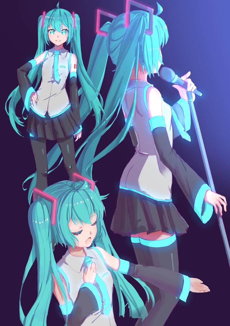 miku*3|Peakpipo的初音未来插画图片 | BoBoPic