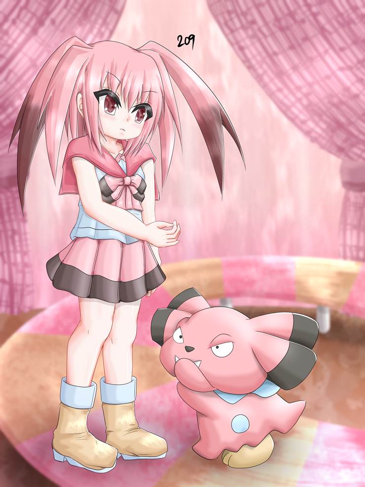 关都#209妖精宝可梦，布鲁(ブルー)插画图片 | BoBoPic