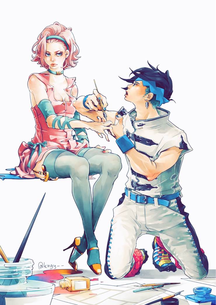 JOJO的奇妙冒险杉本铃美pixiv插画图片 | BoBoPic