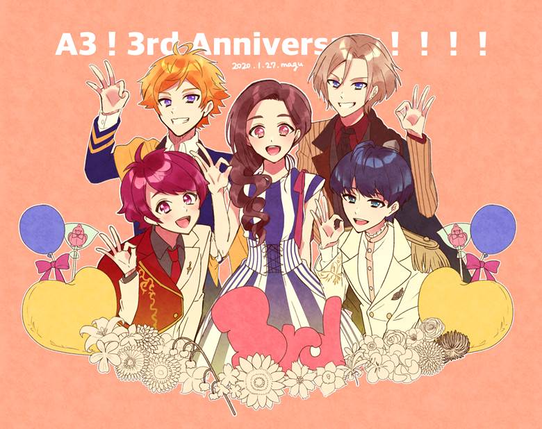 A33周年|まぐ的A3!满开剧团插画图片 | BoBoPic