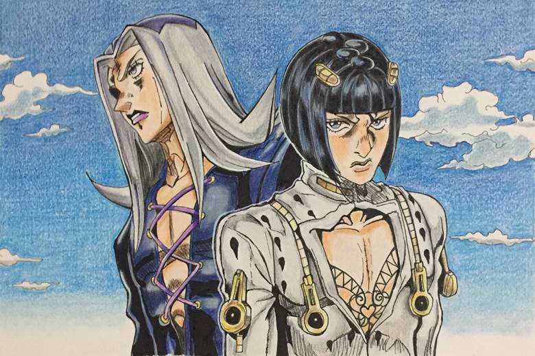 手绘,临摹,彩色铅笔,JoJo的奇妙冒险,黄金之风,布加拉提,阿帕基, - Puchi-Petit'illustration - PixivBox