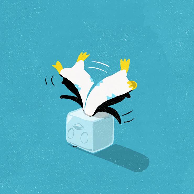 关都#875企鹅宝可梦，冰砌鹅(コオリッポ)插画图片 | BoBoPic