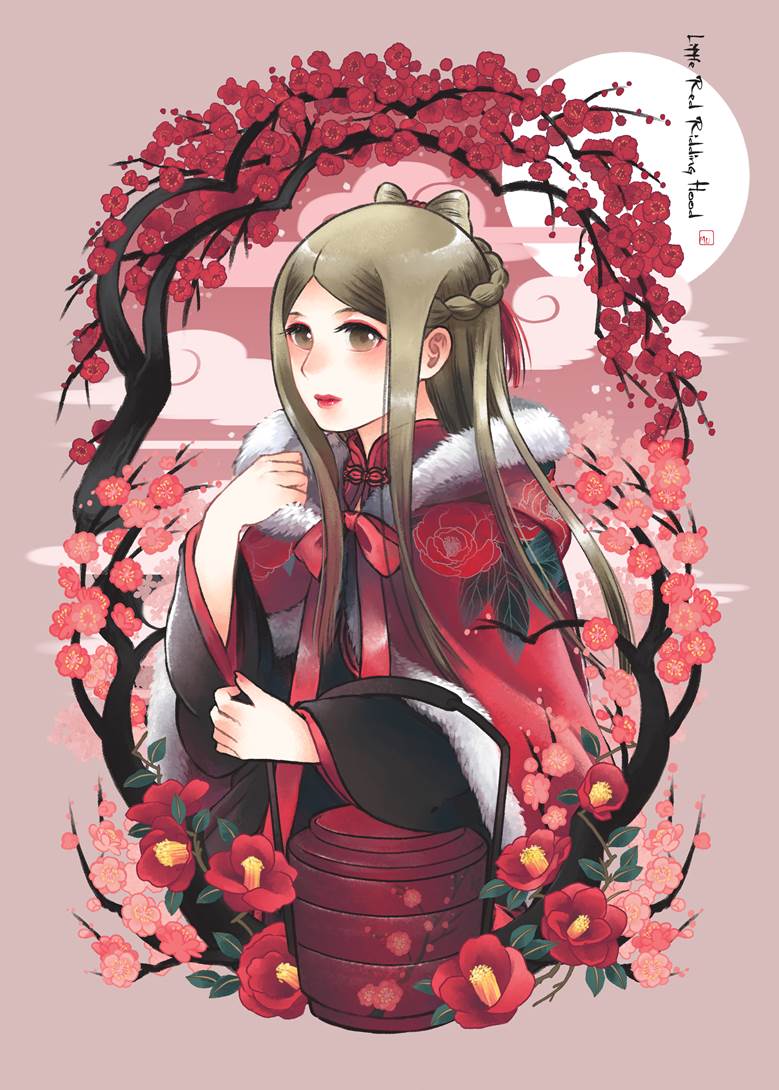 赤头巾ちゃん|Mu的古风汉服插画图片 | BoBoPic