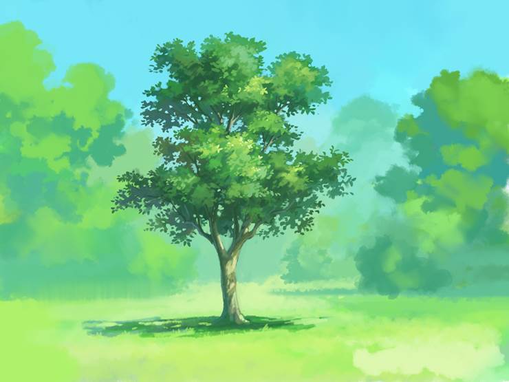 树的画法|插画师I.C.Tanaka的树木插画图片 | BoBoPic