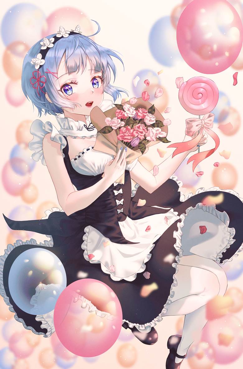 REM|Blue的气球pixiv插画图片 | BoBoPic