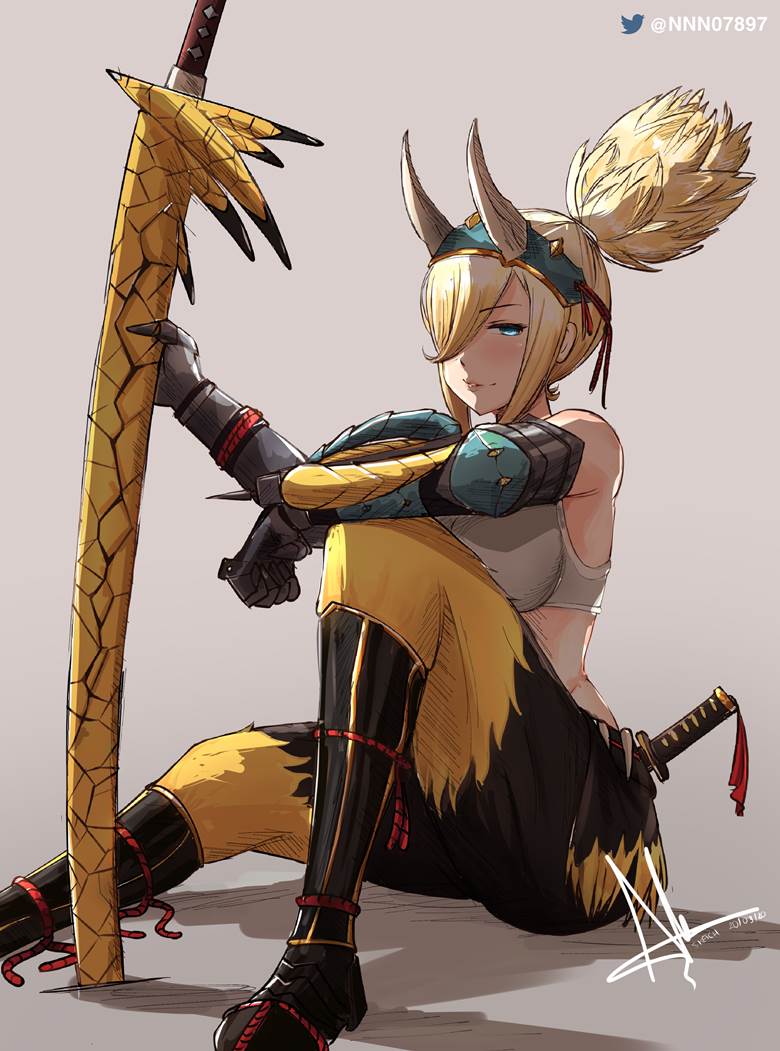 [Sketch] My Fashion set in MH|Nessu~的怪物猎人插画图片 | BoBoPic