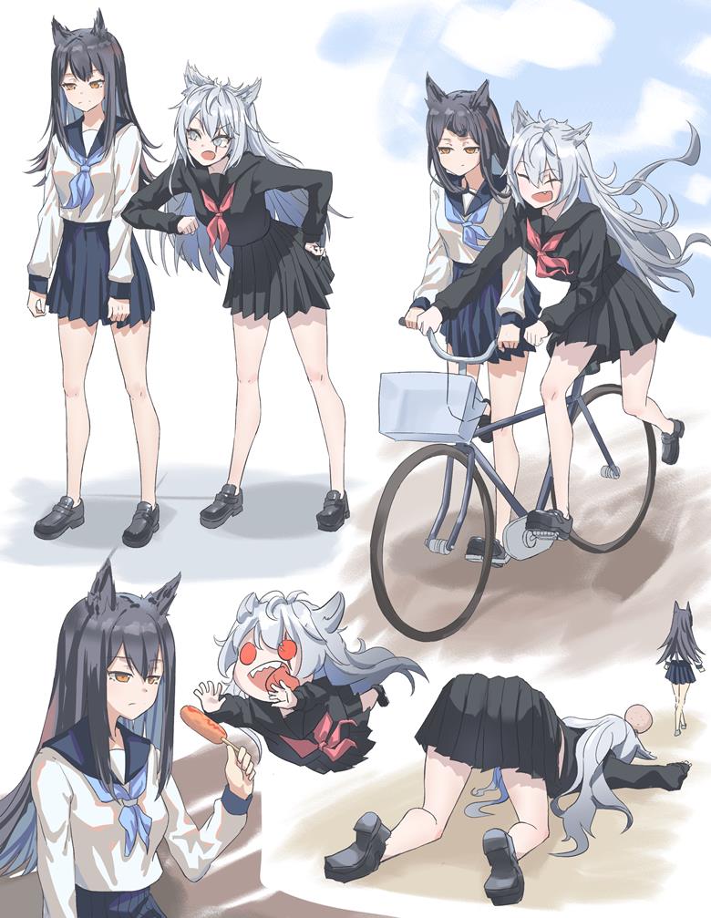 德克萨斯 & 拉普兰德|ildy的水手服插画图片 | BoBoPic