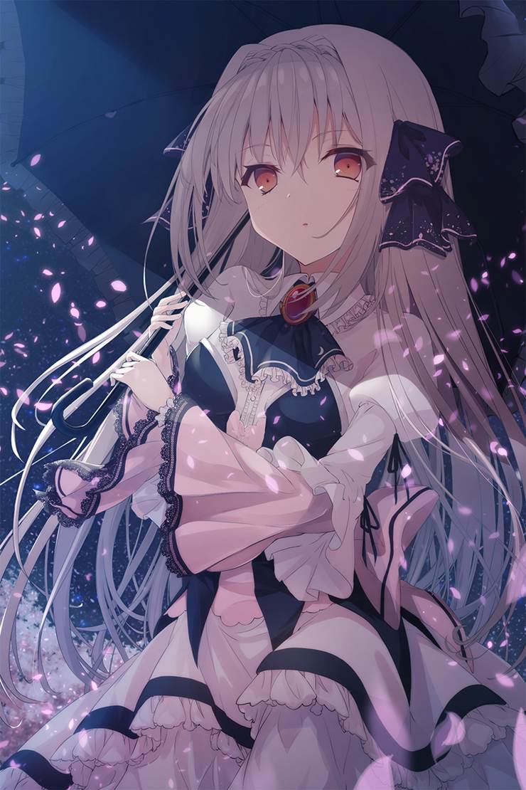 游戏《近月少女的礼仪》的女主人公,樱小路露娜插画图片 Bobopic