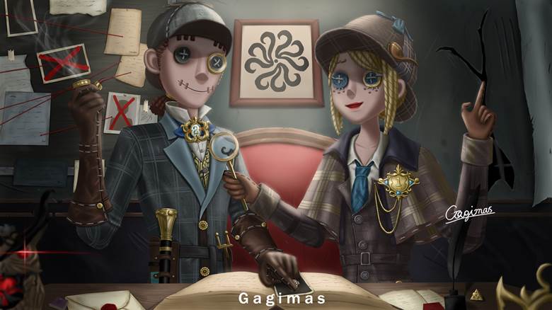 推理先生X真相小姐|专业的不专业绘师Gagimas的第五人格pixiv插画图片 | BoBoPic