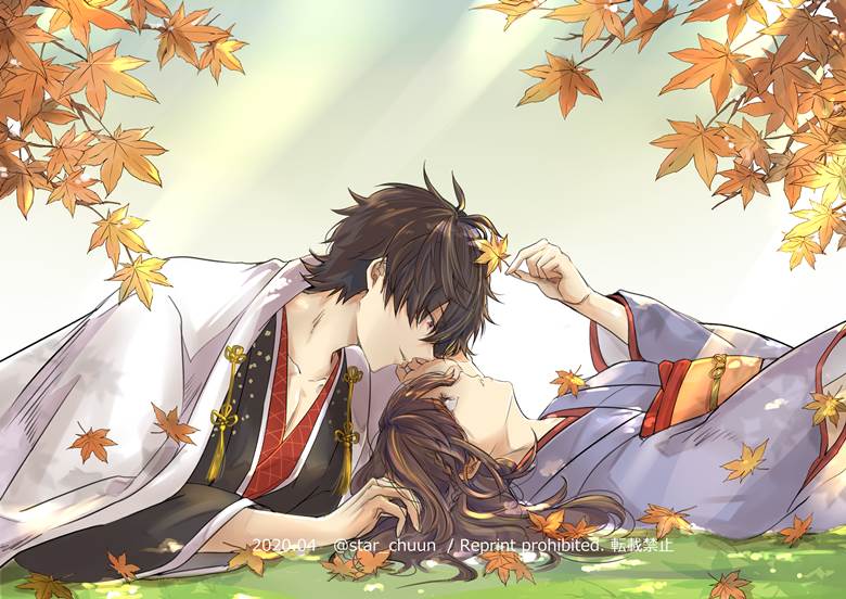 500年后の话を闻かせろ贵様が思いつくままに话せ|STCN的美男战国同人插画图片 | BoBoPic