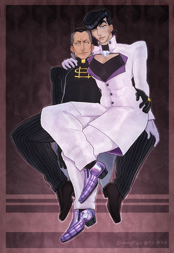 A man and his diamond|插画师DirtyFox911911的虹村亿泰插画图片 | BoBoPic