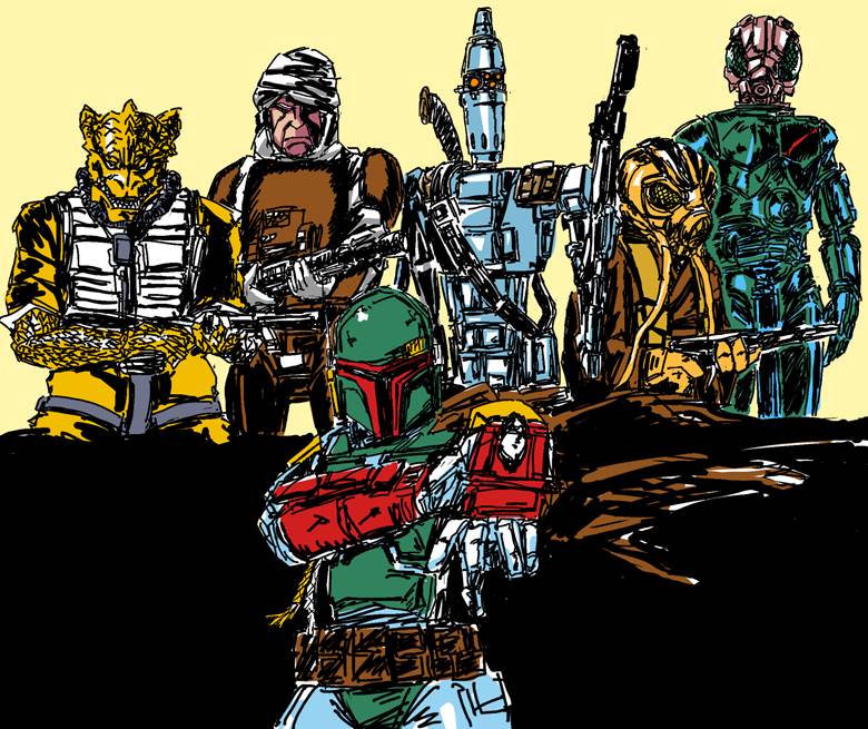 バウンティハンター|まろっこSkebしました的《星球大战》Pixiv插画图片 | BoBoPic