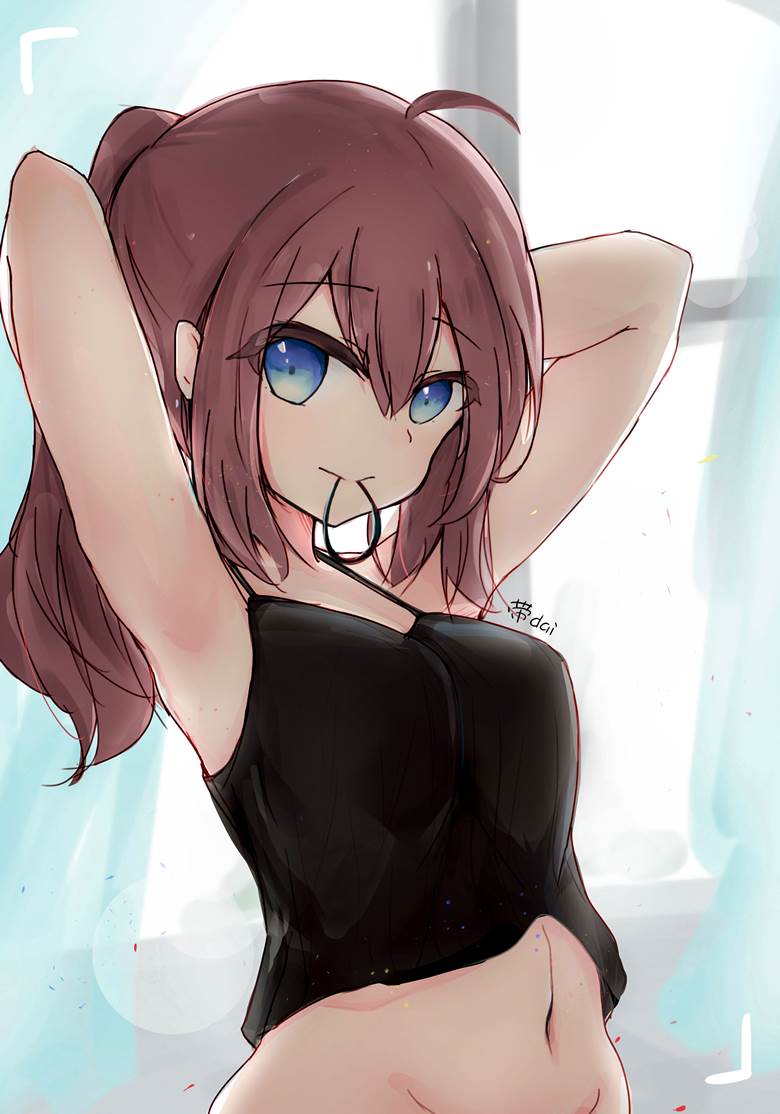 发をまとめる|带dai的发圈插画图片 | BoBoPic