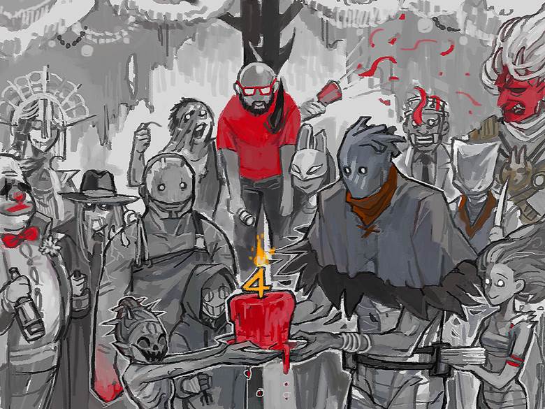 Dbd 涂鸦总结9|插画师Enigma的《黎明杀机》插画图片 | BoBoPic