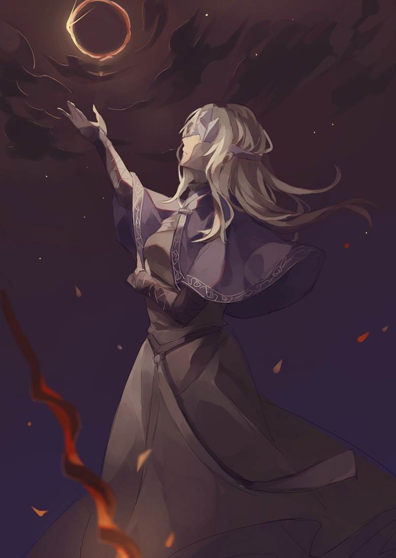 日蚀|かがみ的《黑暗之魂3》Pixiv插画图片 | BoBoPic