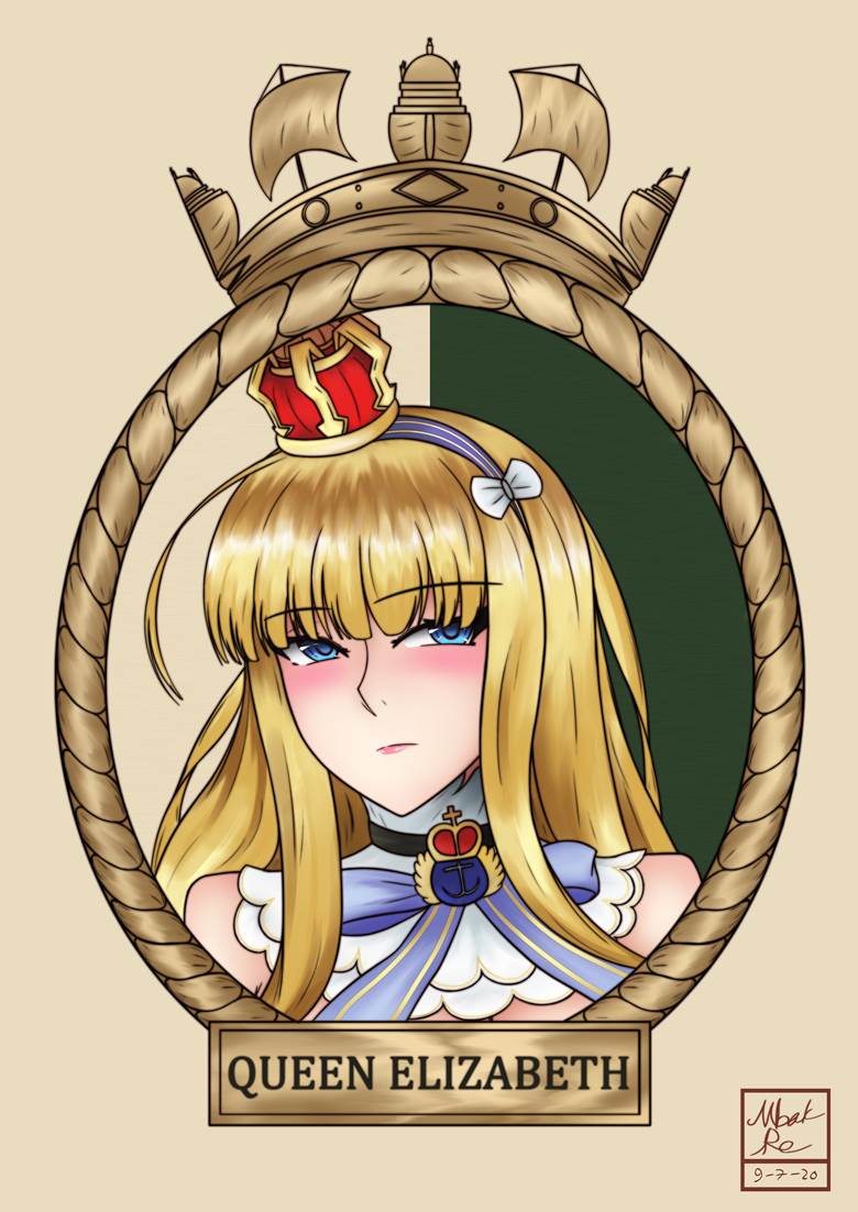 Queen Elizabeth|ROneesan的戴王冠人物插画图片 | BoBoPic