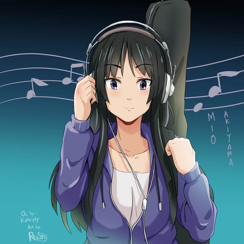 Akiyama Mio Music Cover|Rea.sky的轻音少女插画图片 | BoBoPic