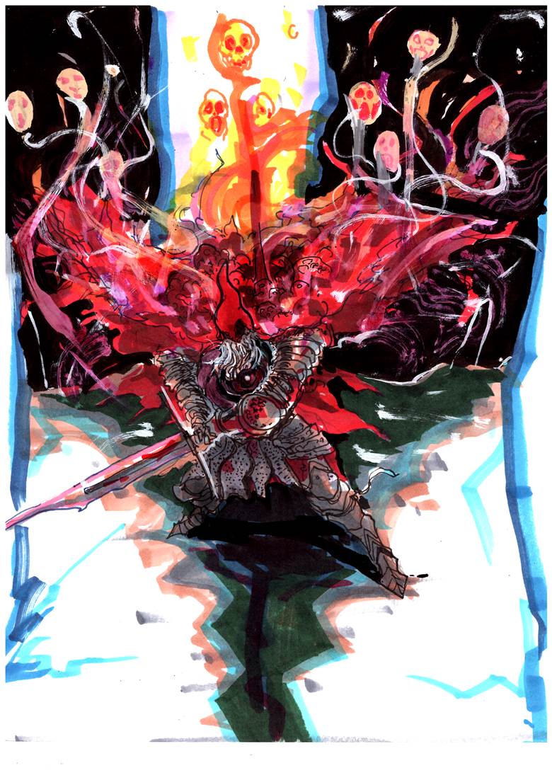 Slaveknight gael|HERRING的《黑暗之魂3》Pixiv插画图片 | BoBoPic