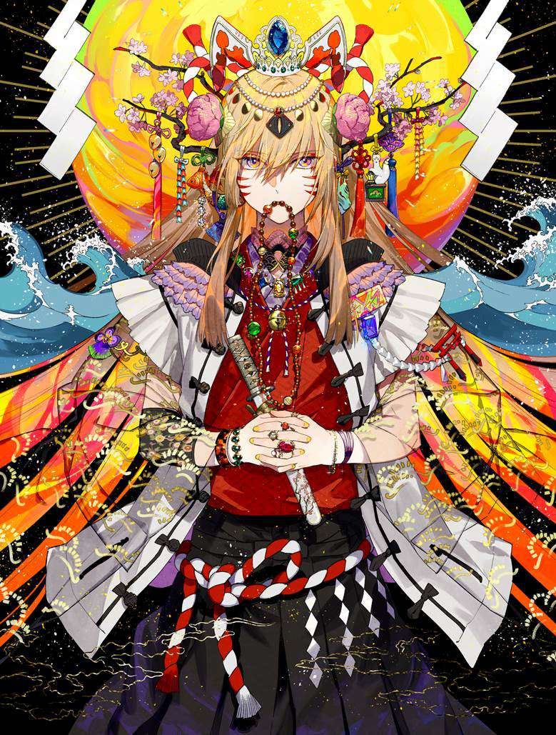 NEO ZIPANG|风李たゆ的长发帅哥pixiv插画图片 | BoBoPic