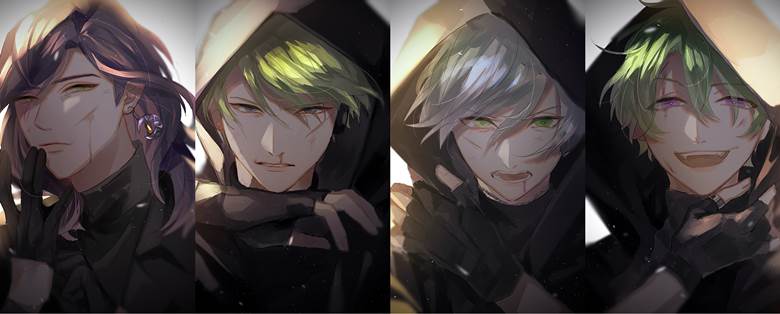 仆らは月の下で|zuu的A3!满开剧团插画图片 | BoBoPic