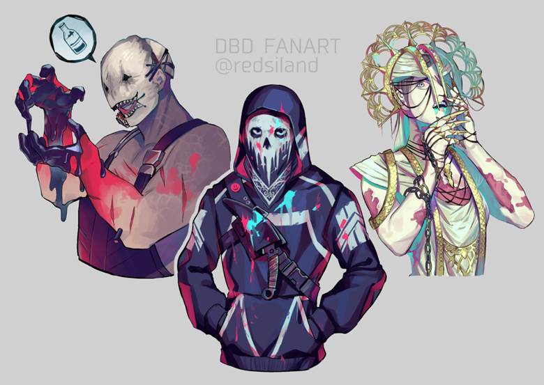 [ dbd ]杀手一点点|插画师赤银twitter的《黎明杀机》插画图片 | BoBoPic