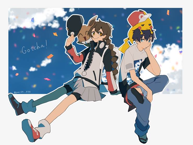 GOTCHA!|插画师柳一的精灵宝可梦插画图片 | BoBoPic